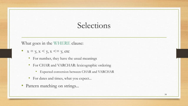 SQL - DML and DDL Commands | PPTX