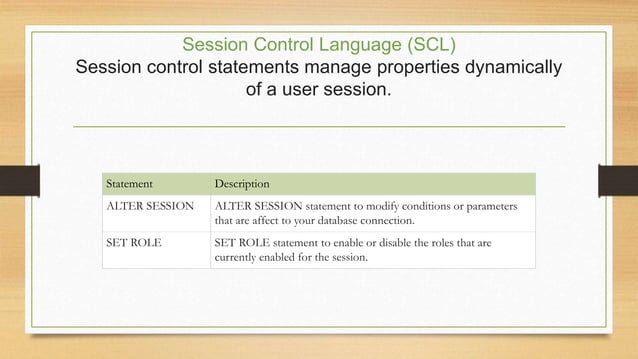 SQL - DML and DDL Commands | PPTX