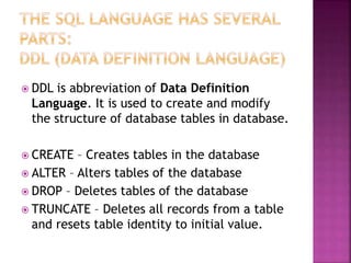 Sql | PPT