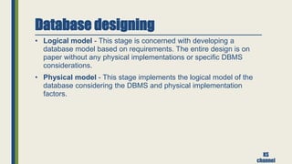 What is database & why we use it? Application of database with top five tool of database. | PPT