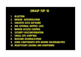 SQL INJECTIONS EVERY TESTER NEEDS TO KNOW | PPT