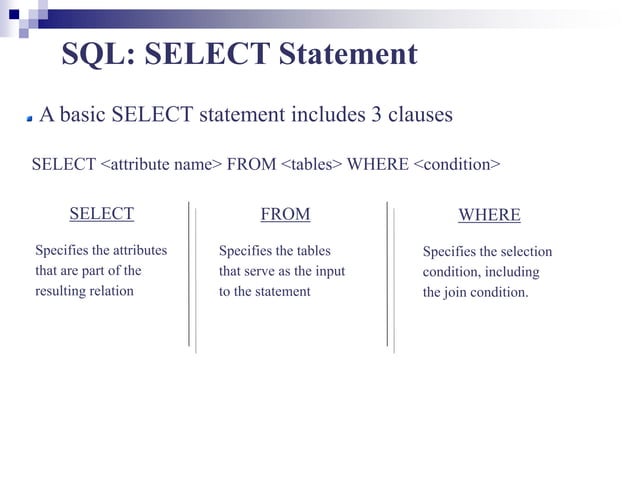 SQL.ppt | Databases | Computer Software and Applications