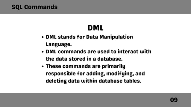 SQL Basics, DDL, DML, DQL, Learn The BAsics Of SQL.pdf