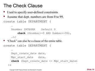 SQL commands in database management system | PPT | Free Download