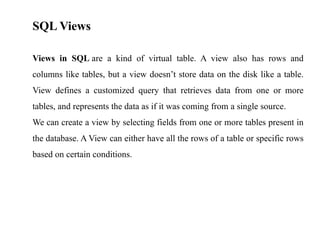 database management system and sql and non sql | PPT