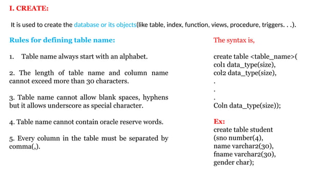 Sqlpptx Structure Query Language In Database Management System Ppt