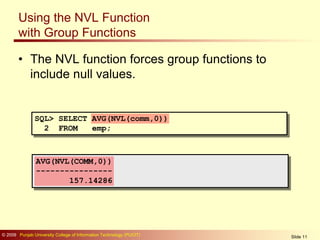 Data Base Management Slides SQL with example | PPT