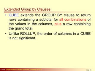 Data Base Management Slides SQL with example | PPT