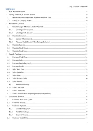 Sql account-user-manual | PDF