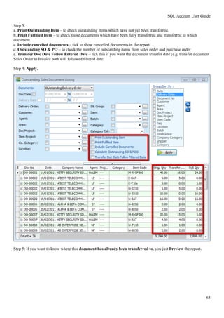 Sql account-user-manual | PDF