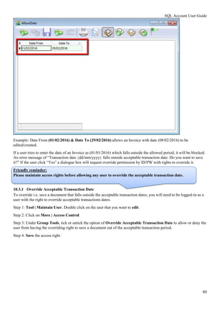 Sql account-user-manual | PDF