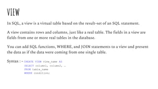 Sql basics | PPT
