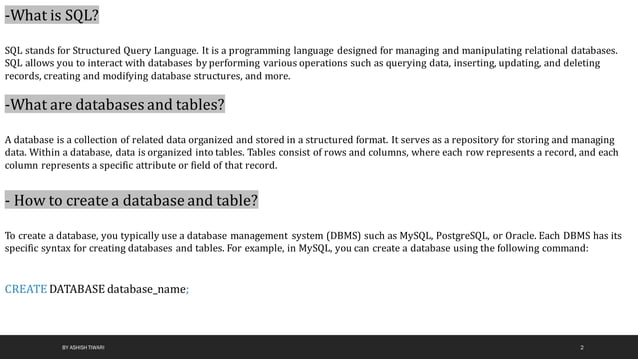 SQL -Beginner To Intermediate Level.pdf