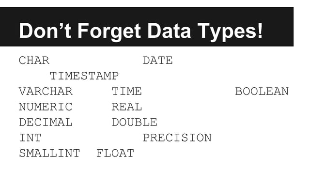 SQL: Creating and Altering Tables | PPTX
