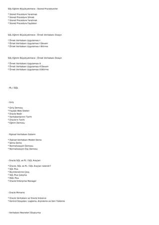 Sql egitimi-buyukcekmece | PDF