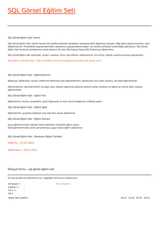 Sql gorsel-egitim-seti | PDF
