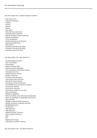 Sql gorsel-egitim-seti | PDF