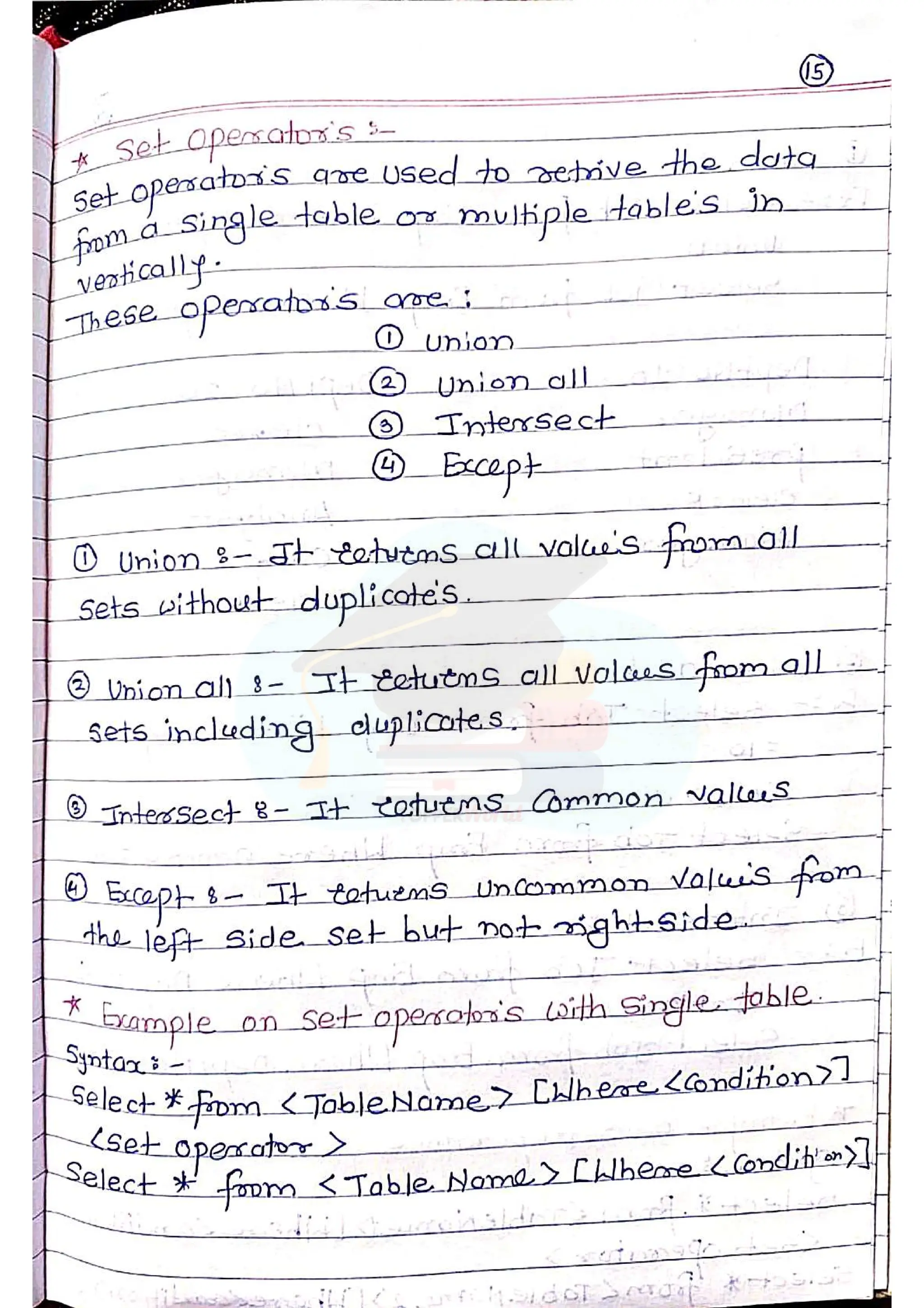 SQL-Handwritten-Notes.pdf | Desktop Publishing | Computer Software and ...