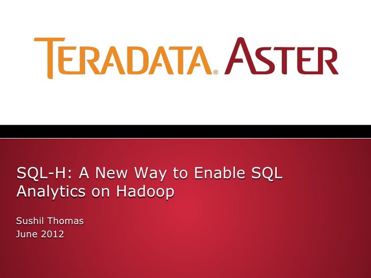 SQL-H a new way to enable SQL analytics