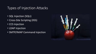 SQL Injection in JAVA | PPTX