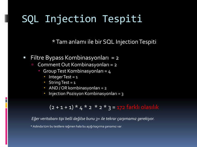 Sql injection-otomasyon | PPTX