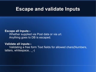 Sql injection presentation | ODP | Databases | Computer Software and Applications