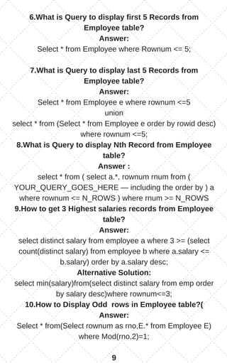 Sql interview-book | PDF