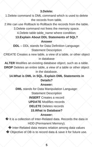 Sql interview-book | PDF
