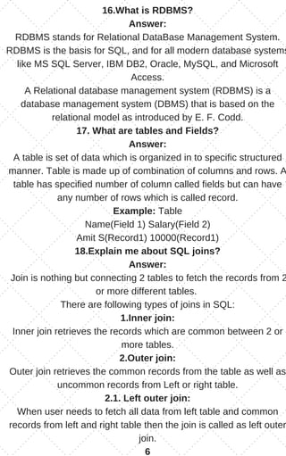 Sql interview-book | PDF