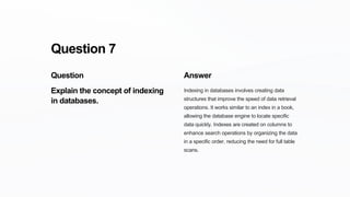 SQL Interview Questions and Answers for Business Analyst | PPTX