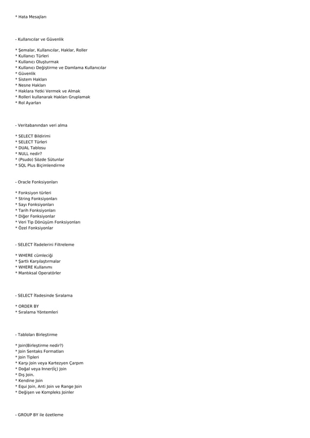 Sql ornekleri | PDF