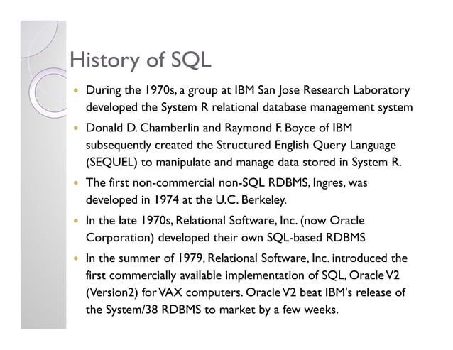 SQL Overview | PDF | Databases | Computer Software and Applications