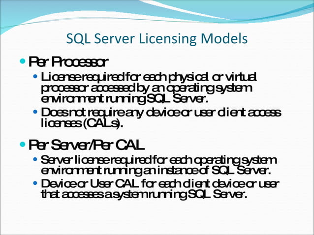 SQL Server 2005 Licensing Unplugged | PPT