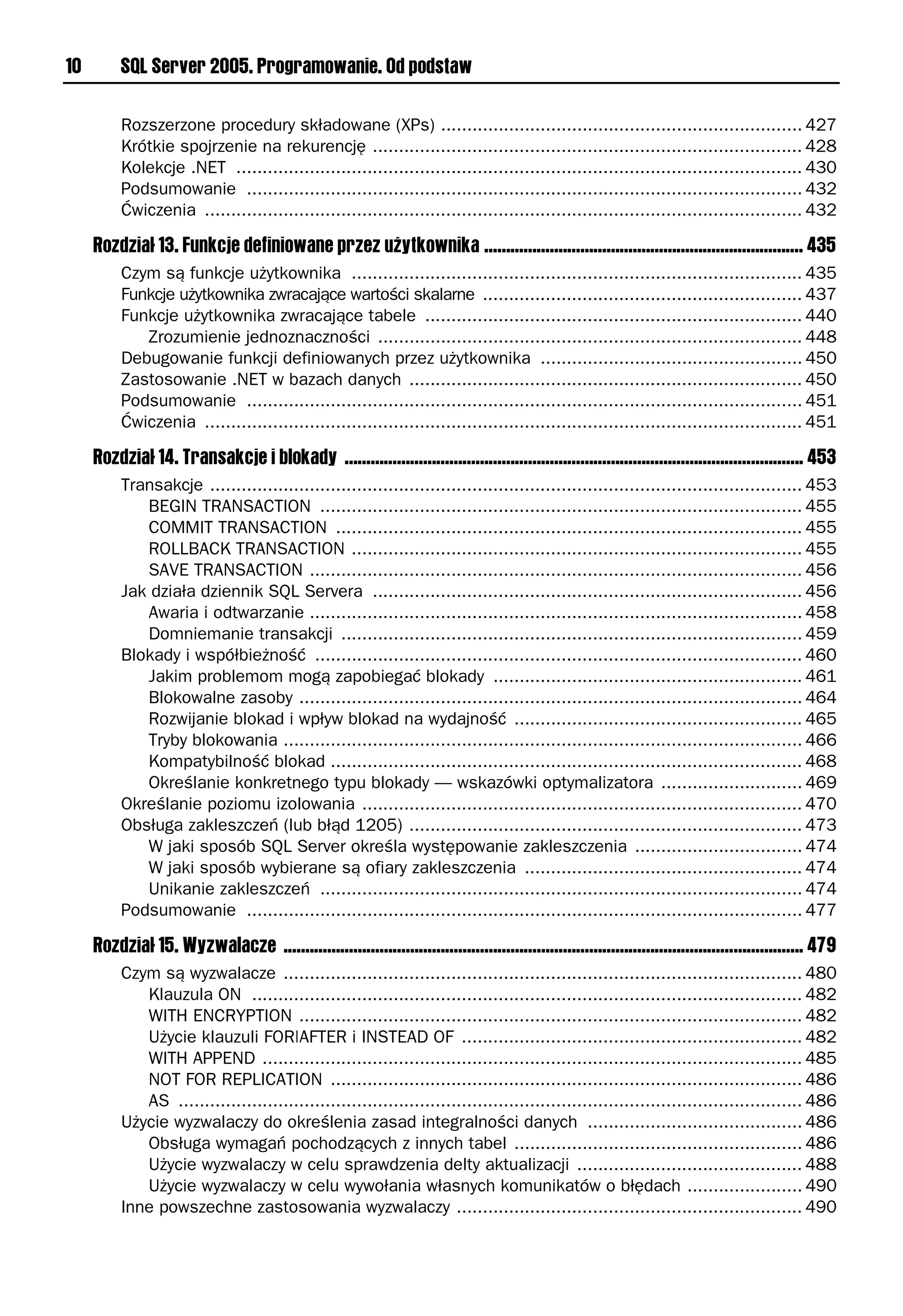 SQL Server 2005. Programowanie. Od podstaw | PDF