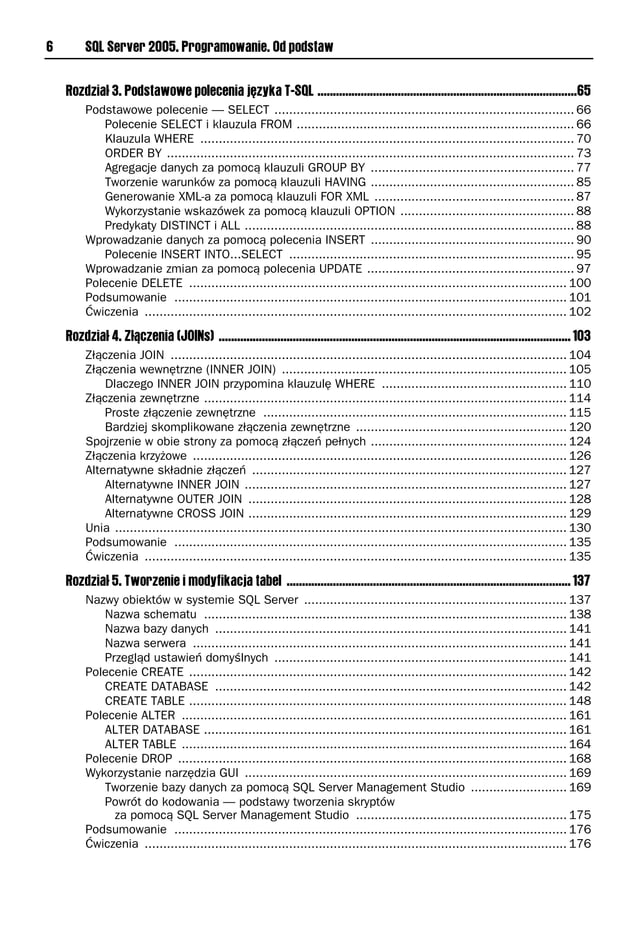 SQL Server 2005. Programowanie. Od podstaw | PDF