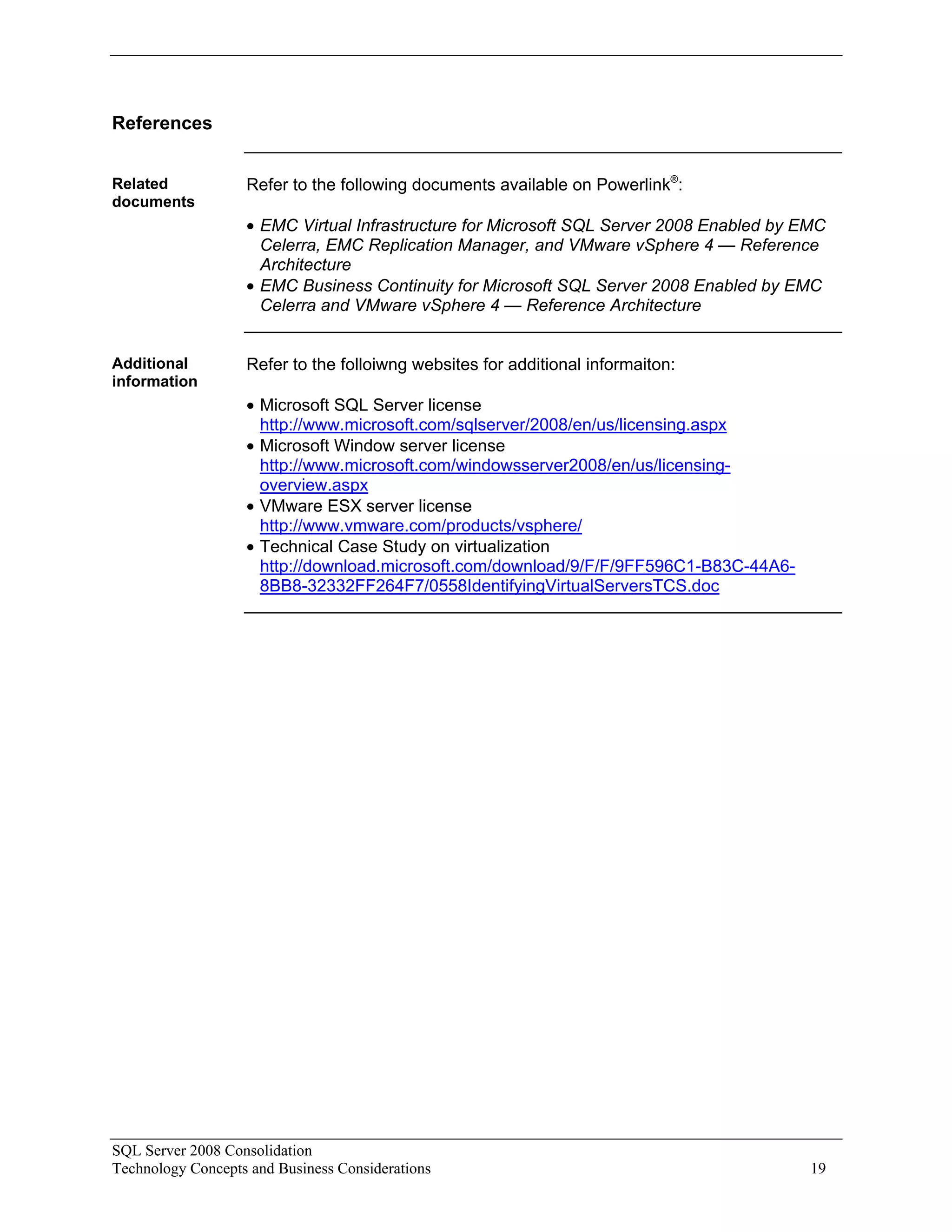 SQL Server 2008 Consolidation | PDF