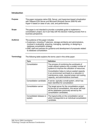 SQL Server 2008 Consolidation | PDF