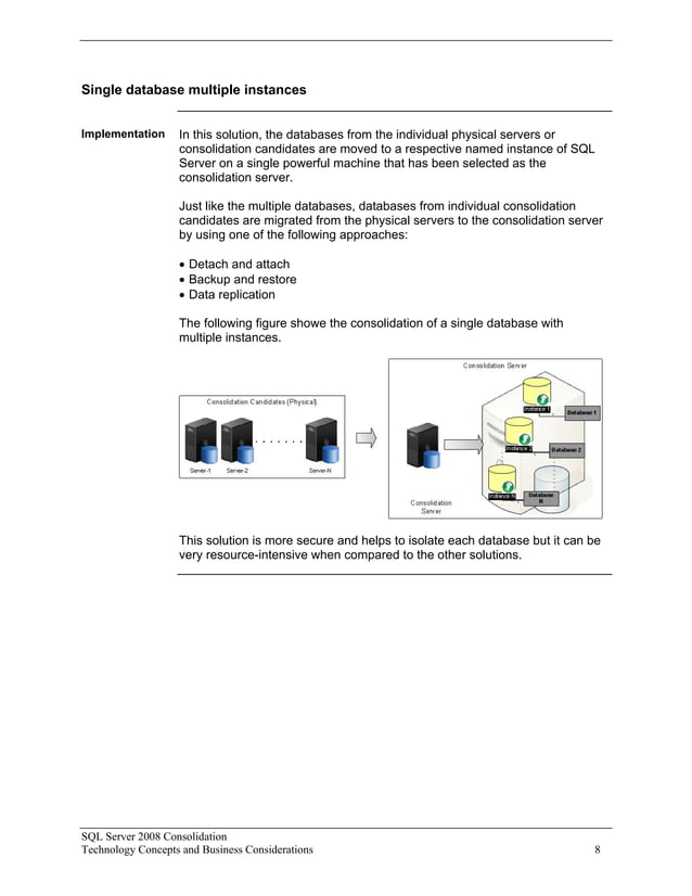 SQL Server 2008 Consolidation | PDF