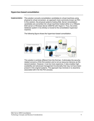 SQL Server 2008 Consolidation | PDF