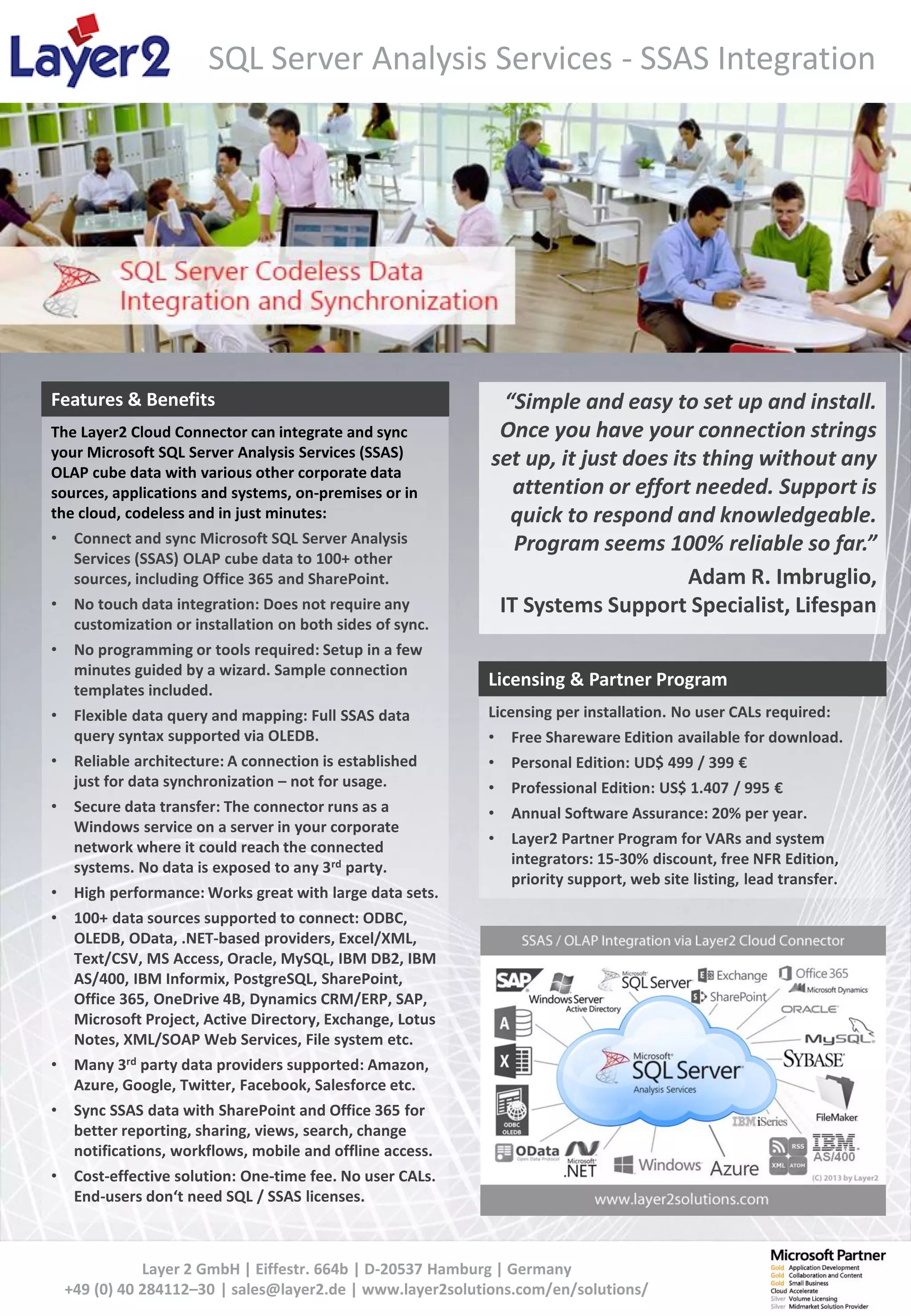 Sql Server Analysis Server SSAS OLAP Integration Office 365 | PDF ...