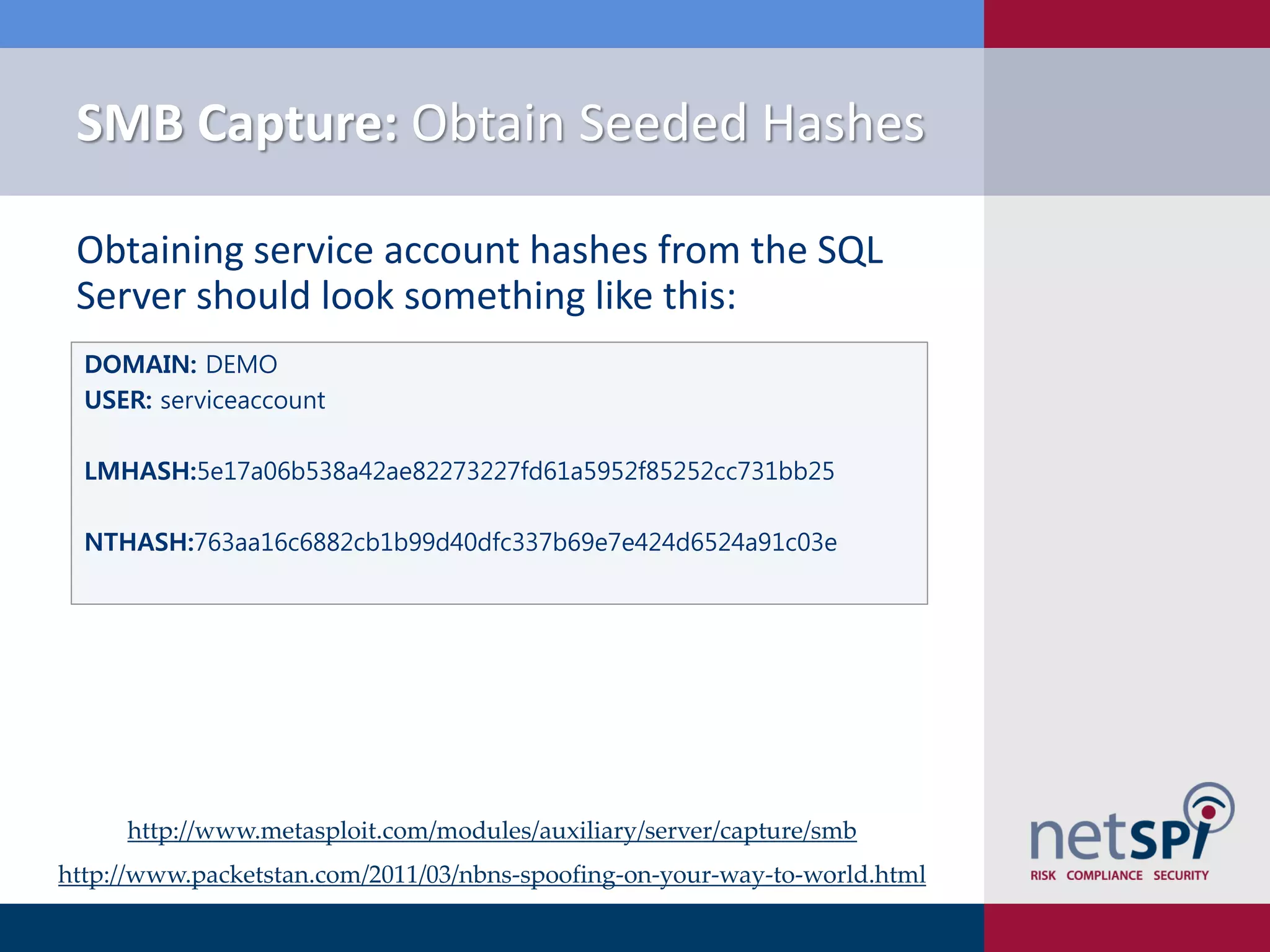 SQL Server Exploitation, Escalation, Pilfering - AppSec USA 2012 | PPT