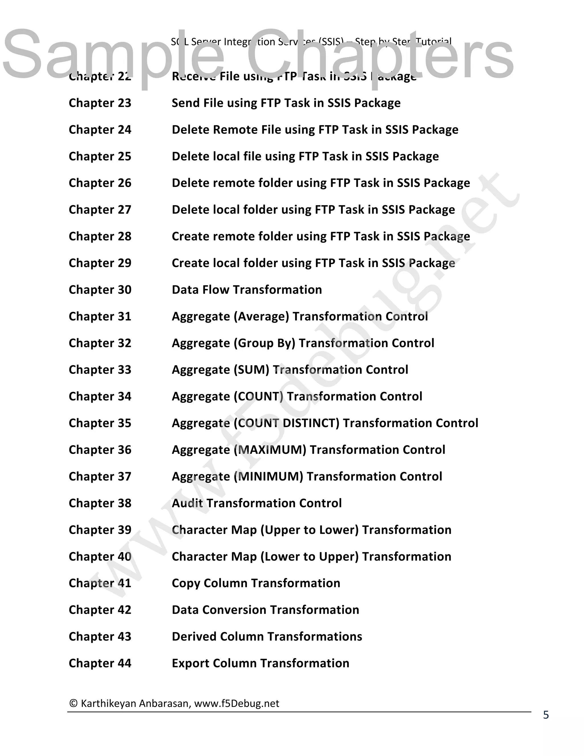 Sql server-integration-services-ssis-step-by-step-sample-chapters | PDF