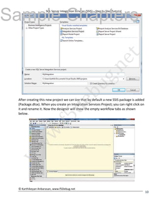 Sql server-integration-services-ssis-step-by-step-sample-chapters | PDF