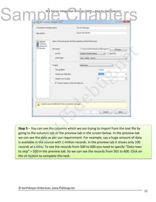 Sql server-integration-services-ssis-step-by-step-sample-chapters | PDF
