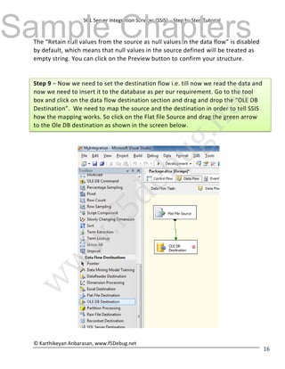 Sql server-integration-services-ssis-step-by-step-sample-chapters | PDF