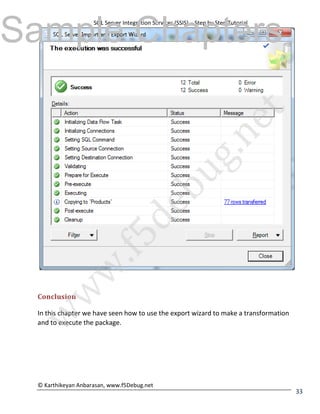 Sql server-integration-services-ssis-step-by-step-sample-chapters | PDF