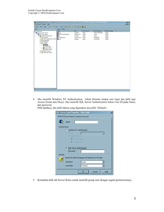 Sql server-security | PDF