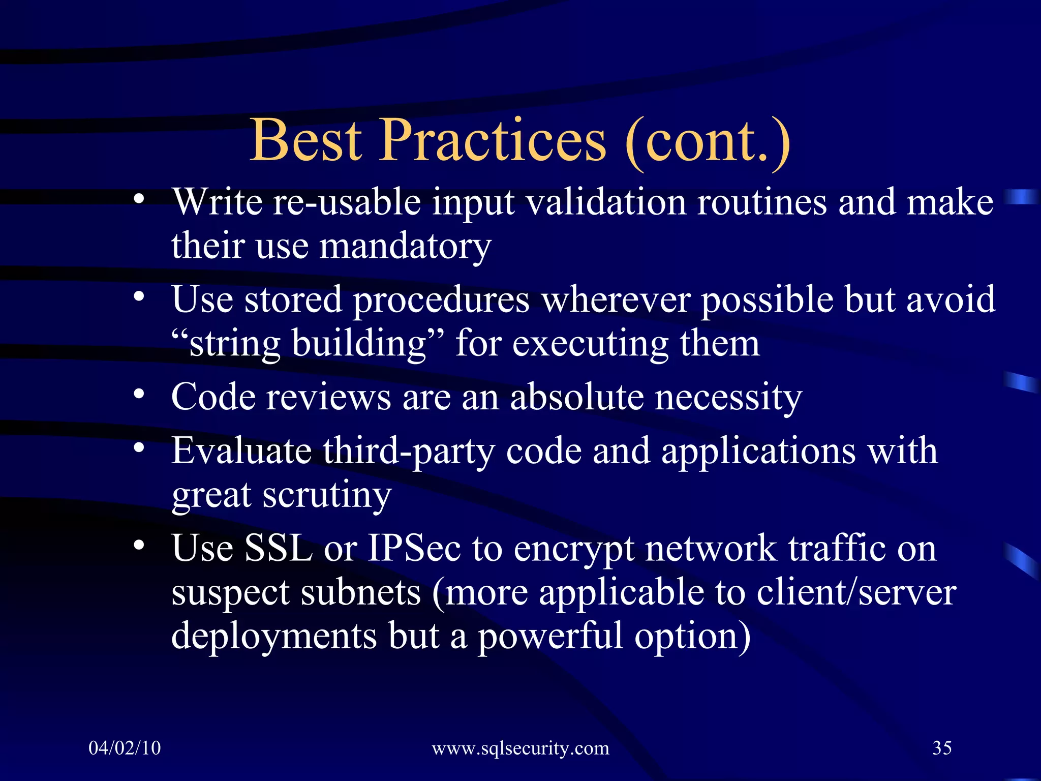 Sql Server Security Attack Ppt Databases Computer Software And 8560