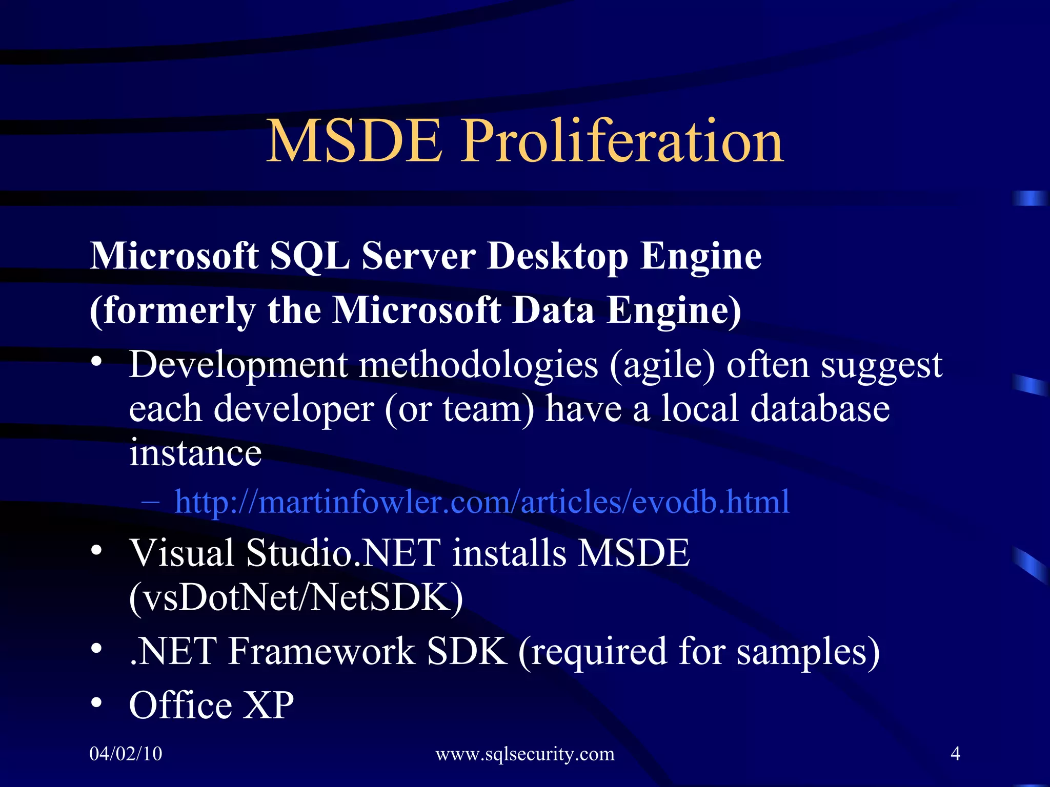 SQL Server Security - Attack | PPT