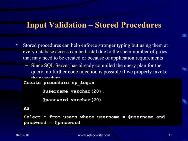 SQL Server Security - Attack | PPT